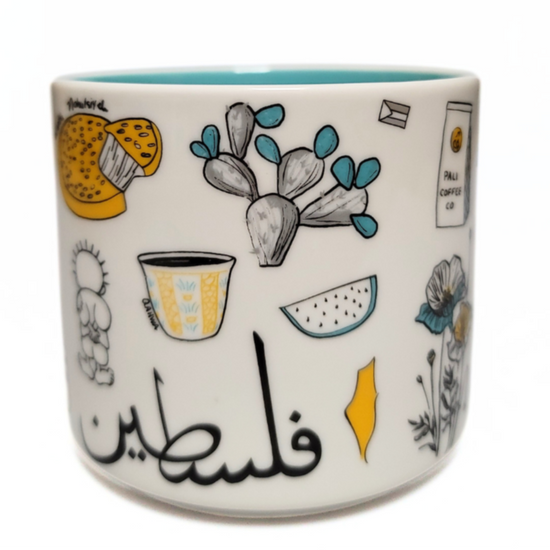 Palestine Mug - Authentic Palestinian Heritage Ceramic Coffee Mug ...